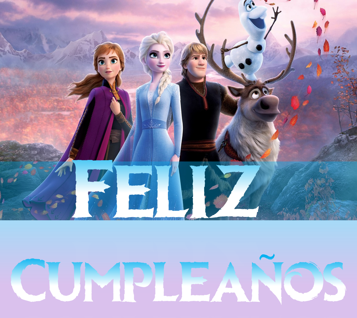 Kits imprimibles gratis : Imágenes de feliz cumpleaños Frozen