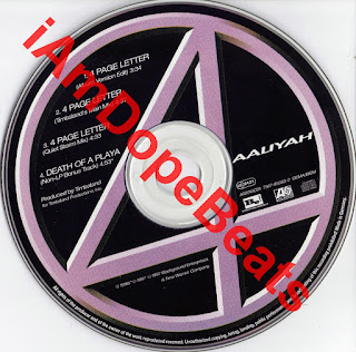 iAmDopeBeats Catalog: Aaliyah - 4 Page Letter [CD Single]