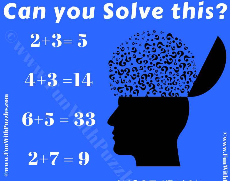 Logic Puzzle and Maths Brain Teaser for Adults with Answer
