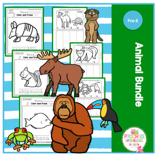 Animal Bundle "No Prep" (Rainforest/Mountain/Desert/Arctic/antarctic ...