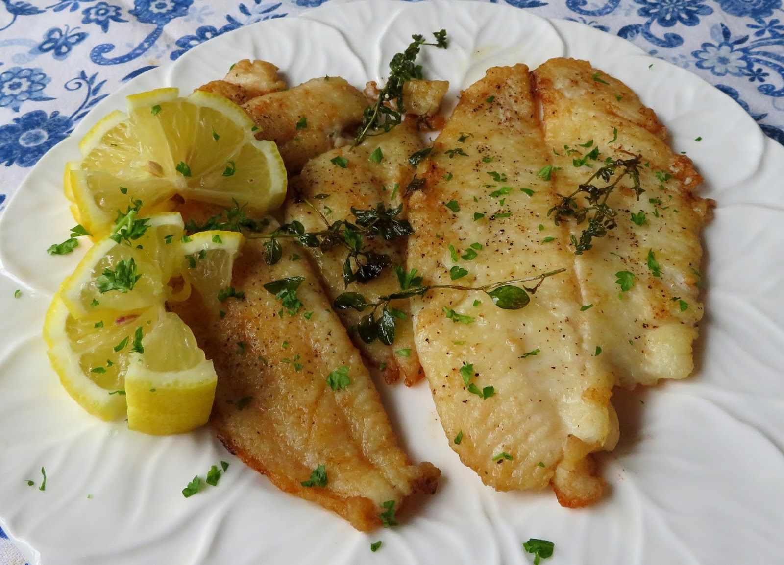 Sole Fillets with Lemon & Thyme | The English Kitchen