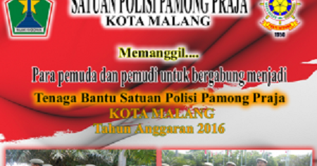 PENERIMAN / REKRUTMEN TENAGA BANTU SATUAN POLISI PAMONG PRAJA (SATPOL ...