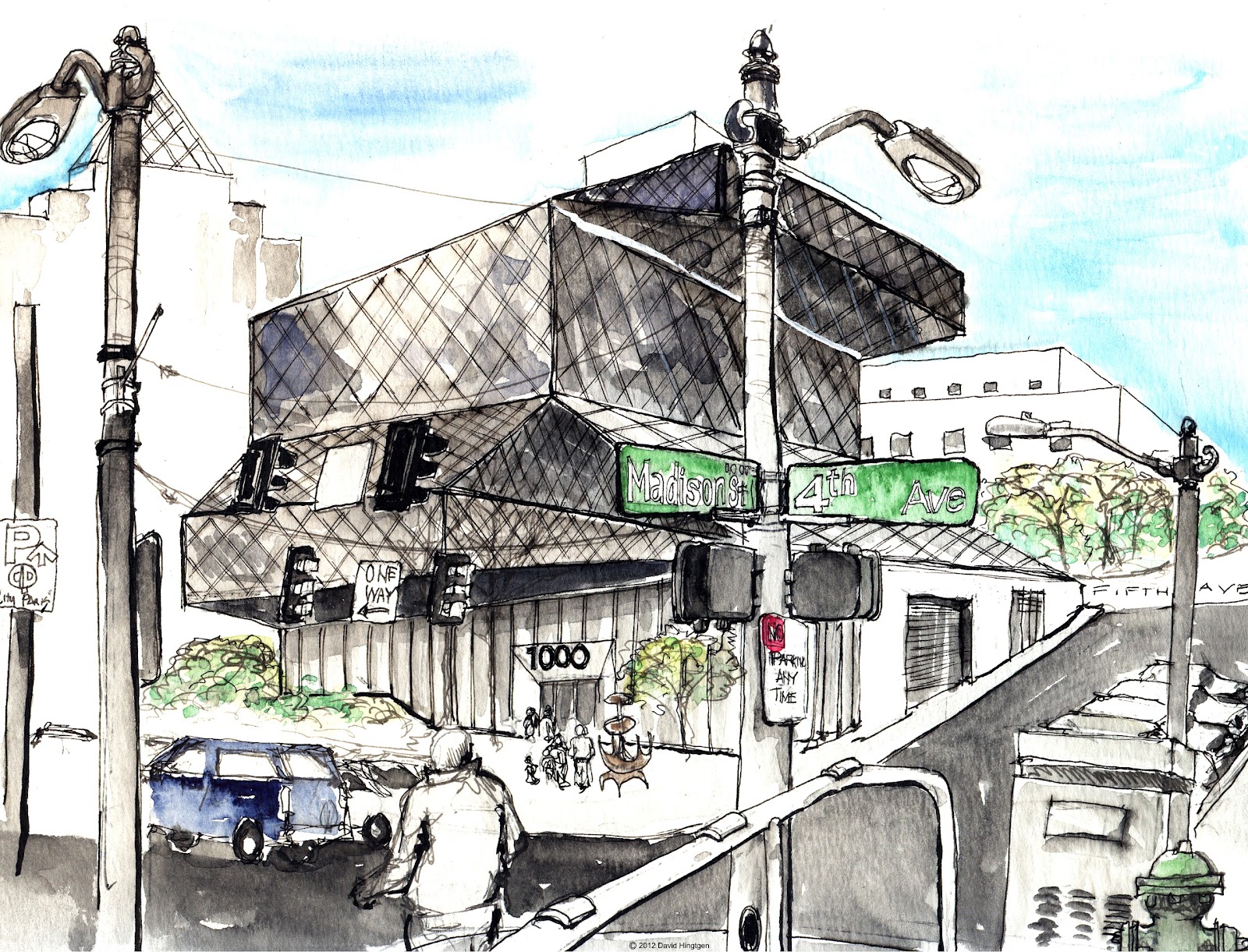 Urban Sketchers Seattle: Seattle Public Library