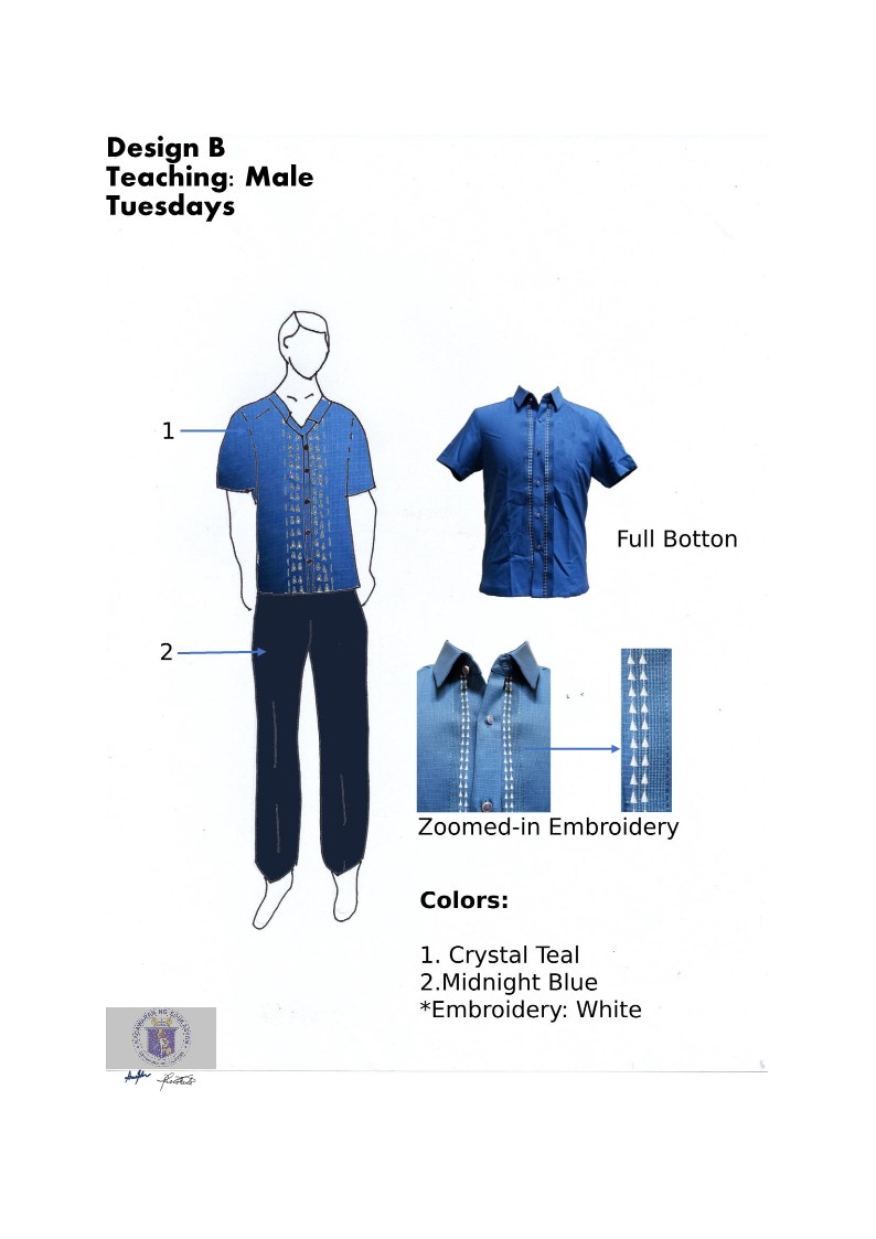 GUIDELINES ON THE NEW DEPED NATIONAL UNIFORM FOR TEACHING AND NON ...