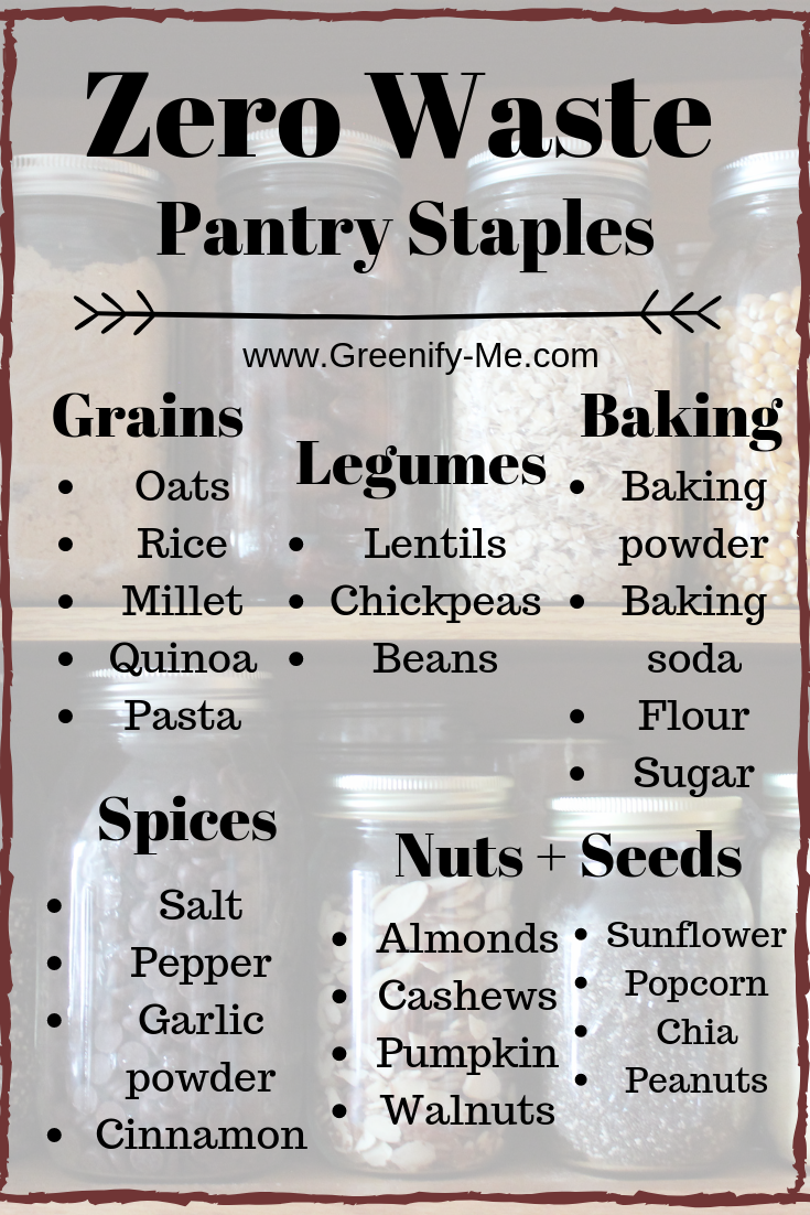 Zero Waste Pantry Essentials - Greenify Me