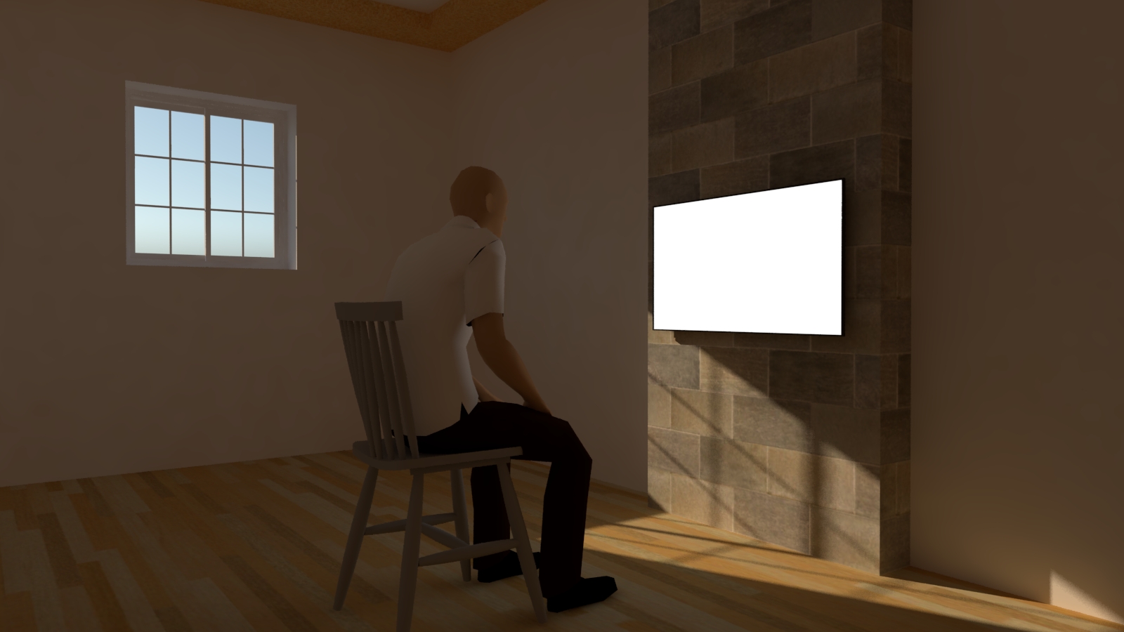 How to achieve realistic TV lighting using V-Ray for SketchUp and Photoshop