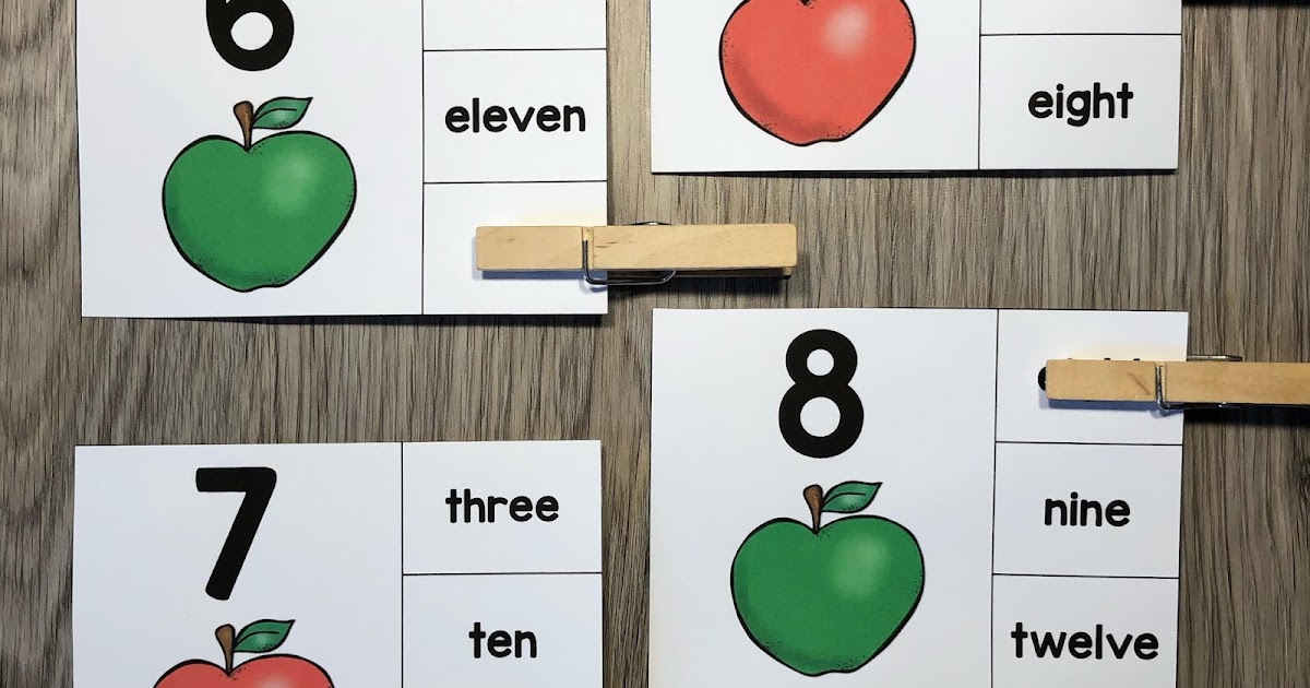 Grab These Apple Themed Number Clip Cards for Your Class Today! - Fern ...