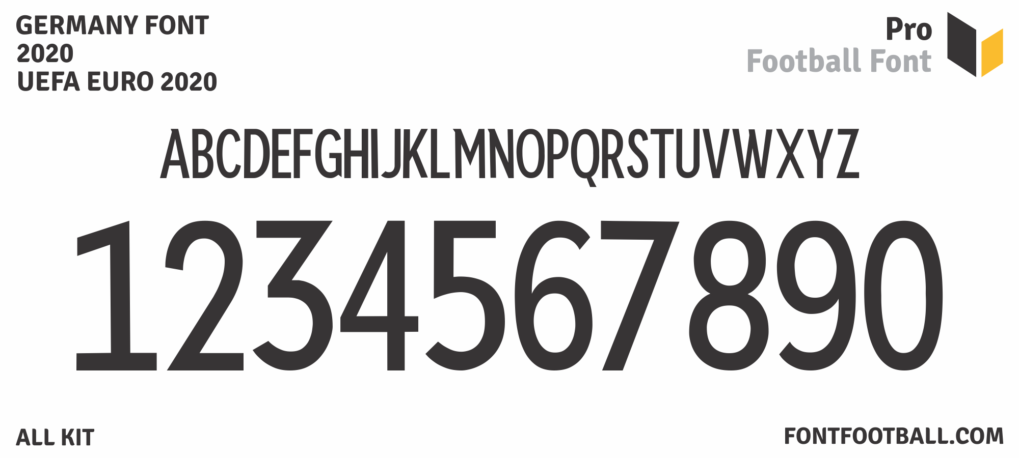Germany Euro 2020 Font