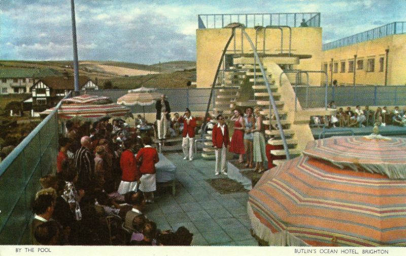 Beautiful Vintage Postcards of the Glamorous Butlin’s Ocean Hotel in ...