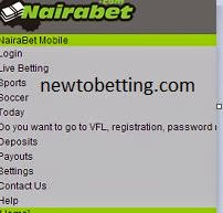 how to use nairabet full website on mobile phone (operamini, ucweb ...