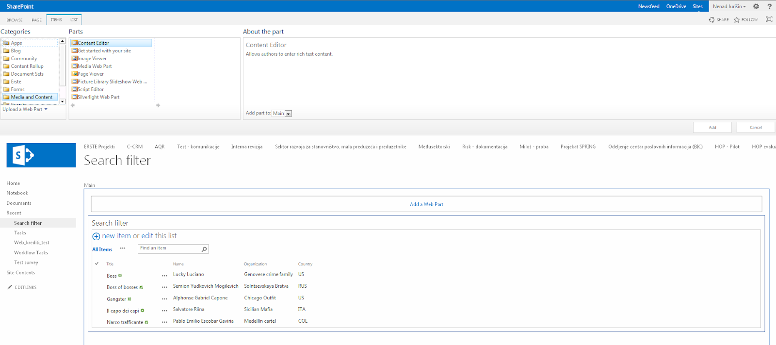 SharePoint tricks: Add List Filter Search - SharePoint 2013