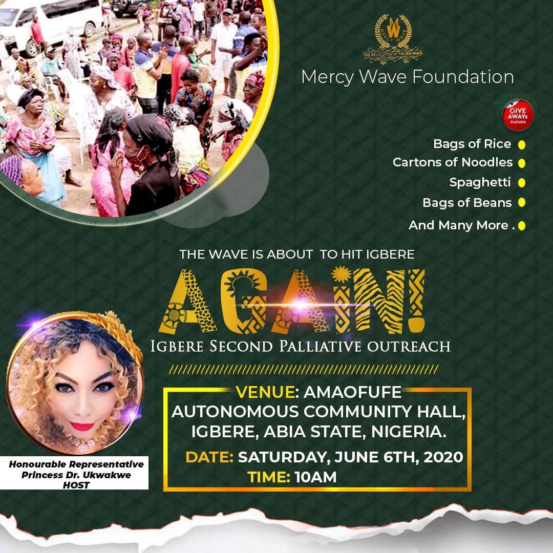 Mercy Uwakwe Foundation To Commence 3rd Palliatives Outreach In Bende ...