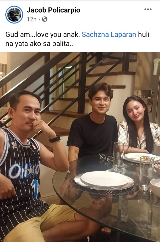 Ama ni Sachzna masayang nakipagpicture kina Sachzna at Jerome