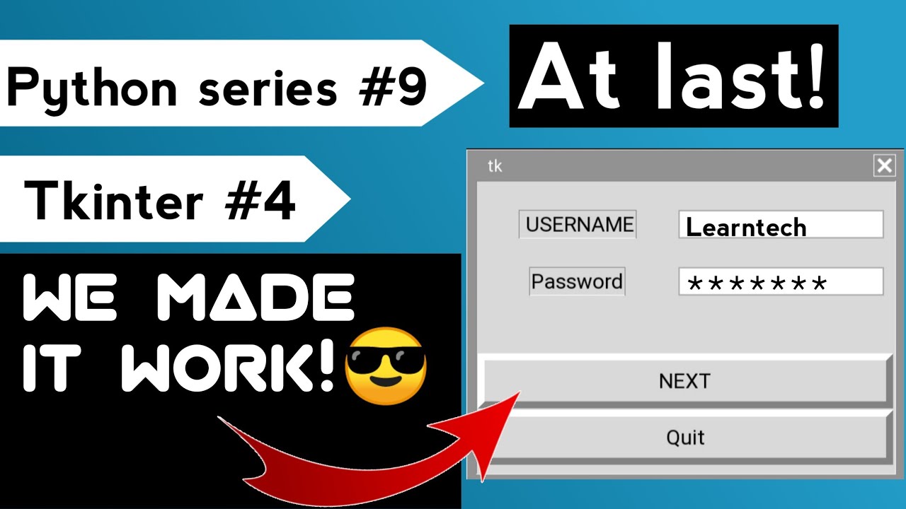 Login Screen Using Tkinter Python On Androidhow To Create A Working Login Screen Using Tkinter