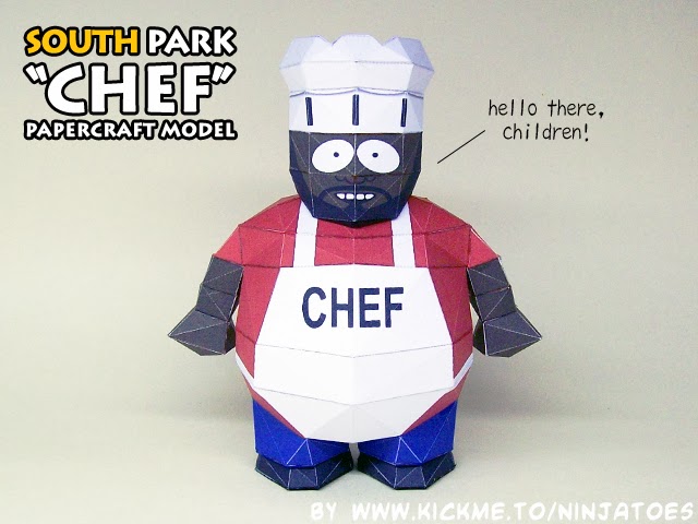 Papercraft South Park Chef - Papercraft4u | Free Papercrafts, Paper ...