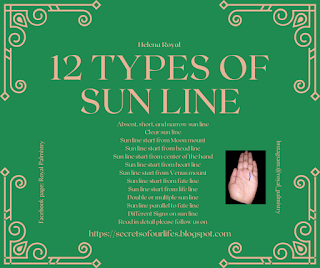 Quick Guide of Sun Line in palmistry: 12 Lines of Fame, Wealth, and ...