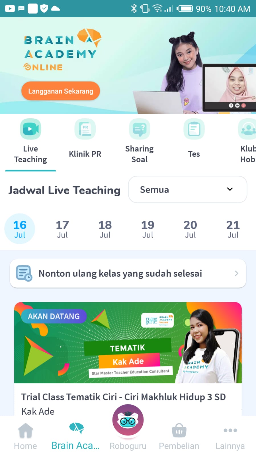Apa itu Brain Academy Online?