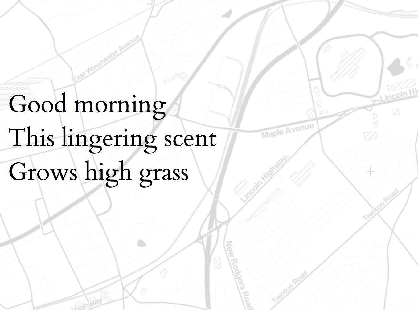 Map of the Week: Map Haiku