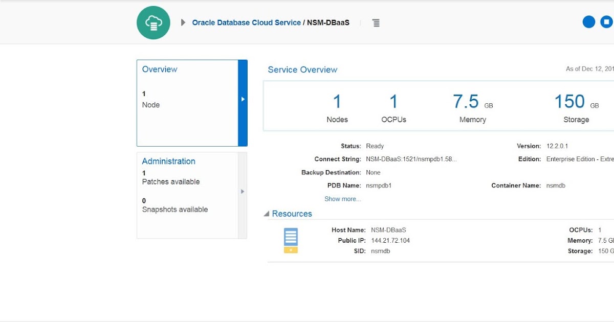 Netsoftmate Technical Blog : Step 5 - Oracle DBCS : Connecting To ...