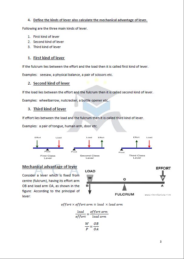 Matric: Physics Chapter No 9: Simple Machines ~ Momentum Academy