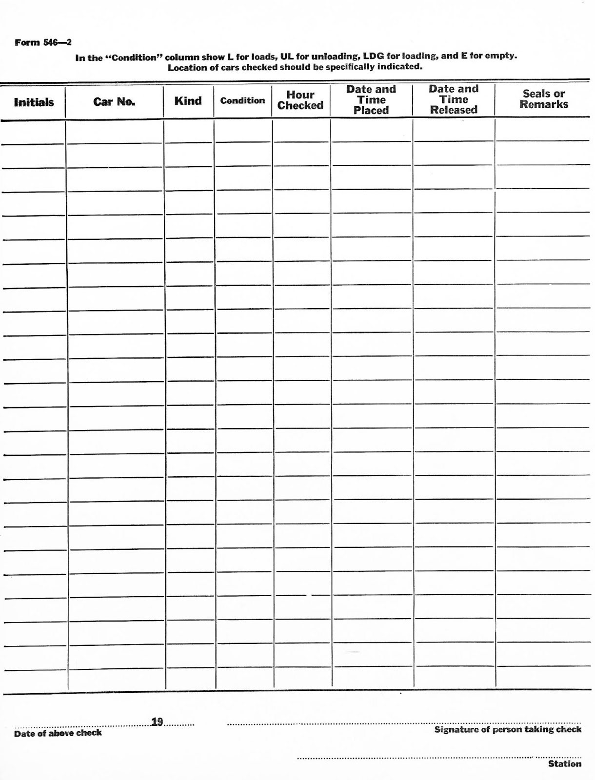 Randy's Layout Blog: Operations: Daily Check of Cars