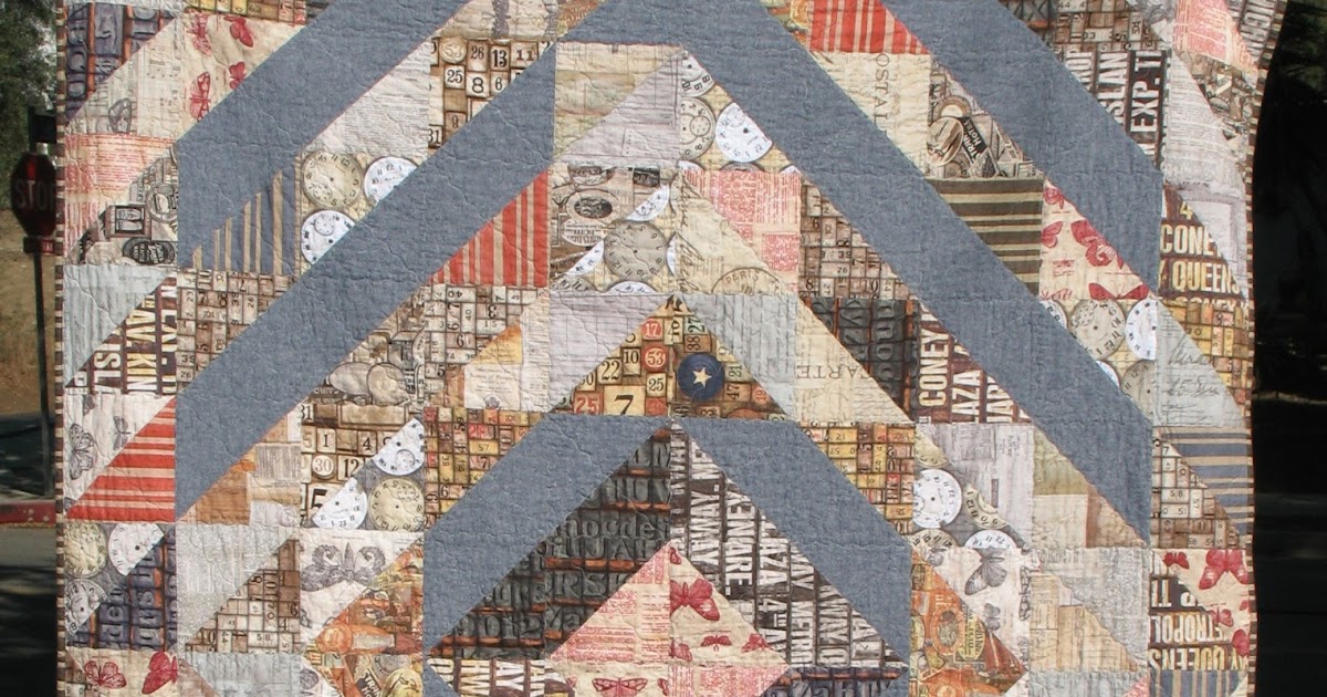 Ye Olde Sweatshop: Eclectic Elements Half Square Triangle Quilt (#57)
