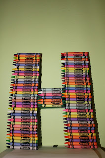 simply made with love: Crayon Monogram