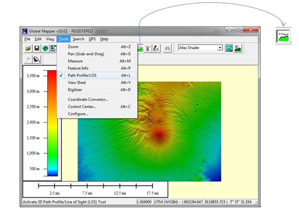 Membuat Profil Penampang Melintang Menggunakan Global Mapper - GISPEDIA