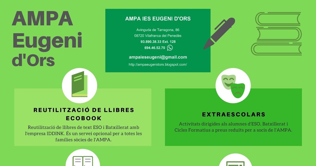 Blog Ampa Eugeni d'Ors: Us Oferim com a Soci AMPA