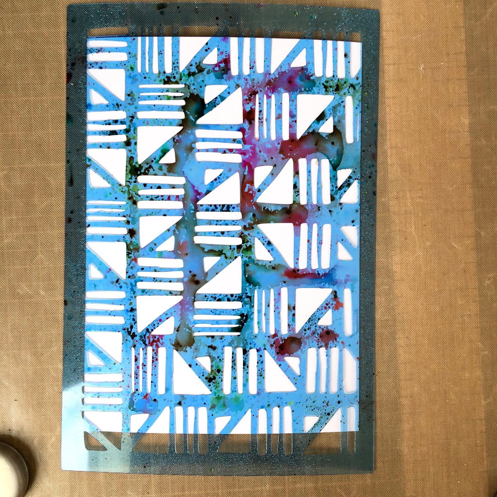 shirley-bee's stamping stuff: STAMPlorations Stencil Sunday