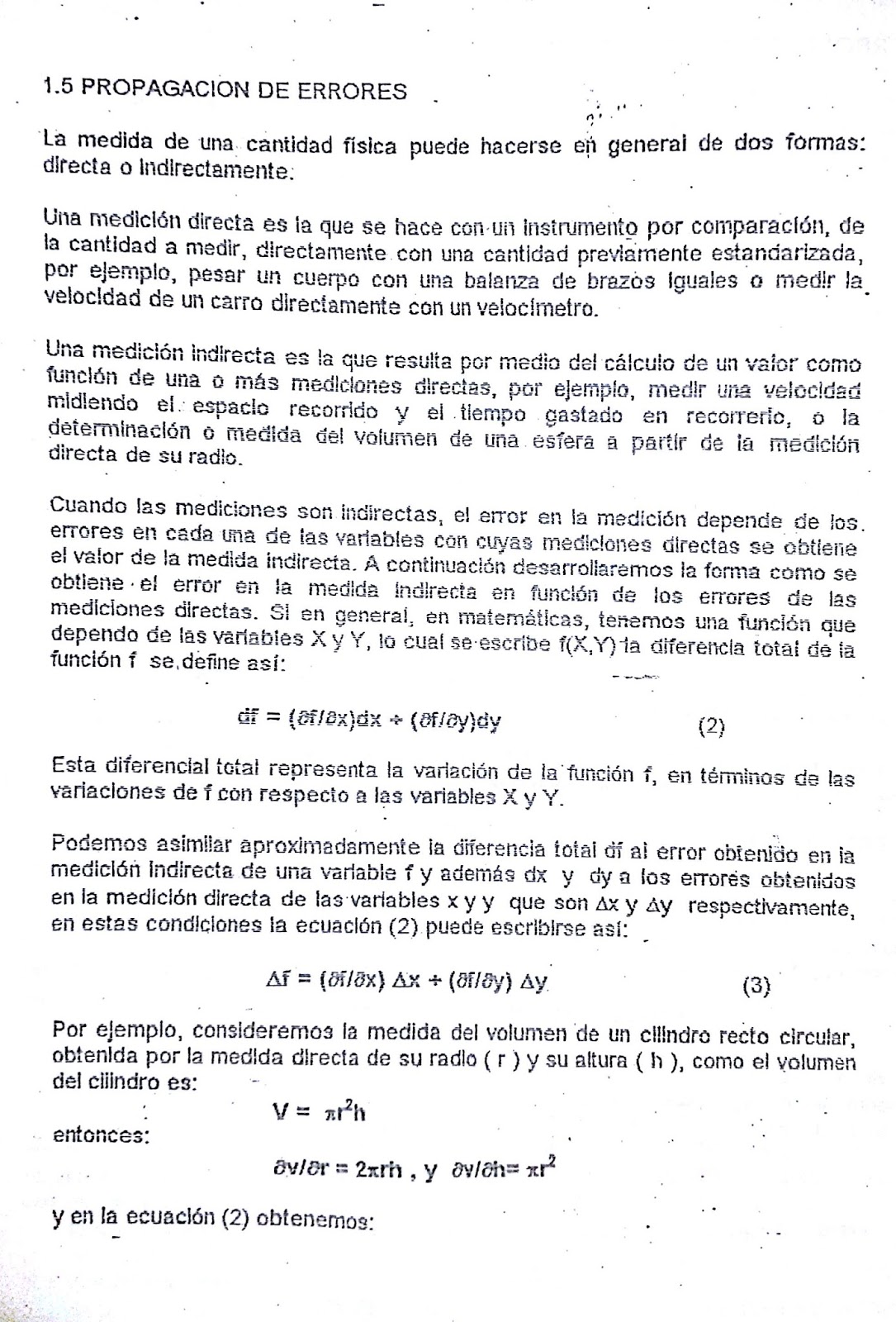 Teoría de errores - Física
