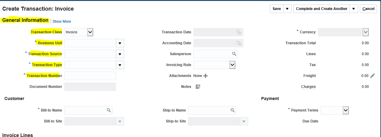 Oracle Application's Blog: Fusion Receivables : How to create AR ...