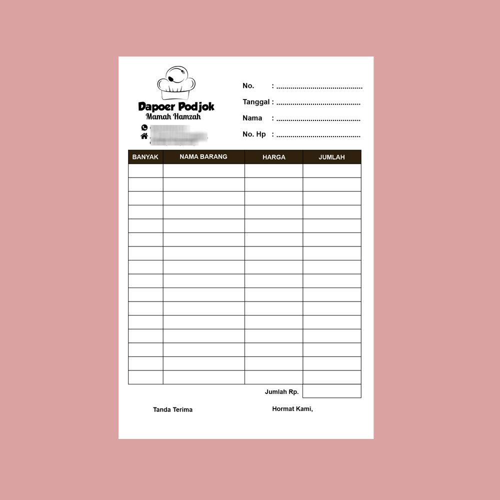 88 Foto Gambar Desain Nota Toko Wajib Dicoba! - seputargambar.com