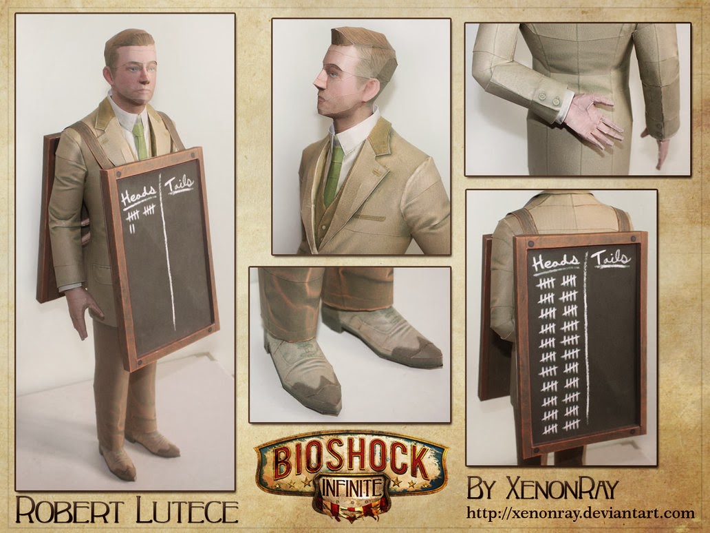 Bioshock Infinite - Robert Lutece Papercraft | Papercraft Paradise ...