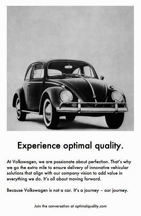 The Sell! Sell! Blog: If The Famous Volkswagen 'Lemon' Ad Was Written Today