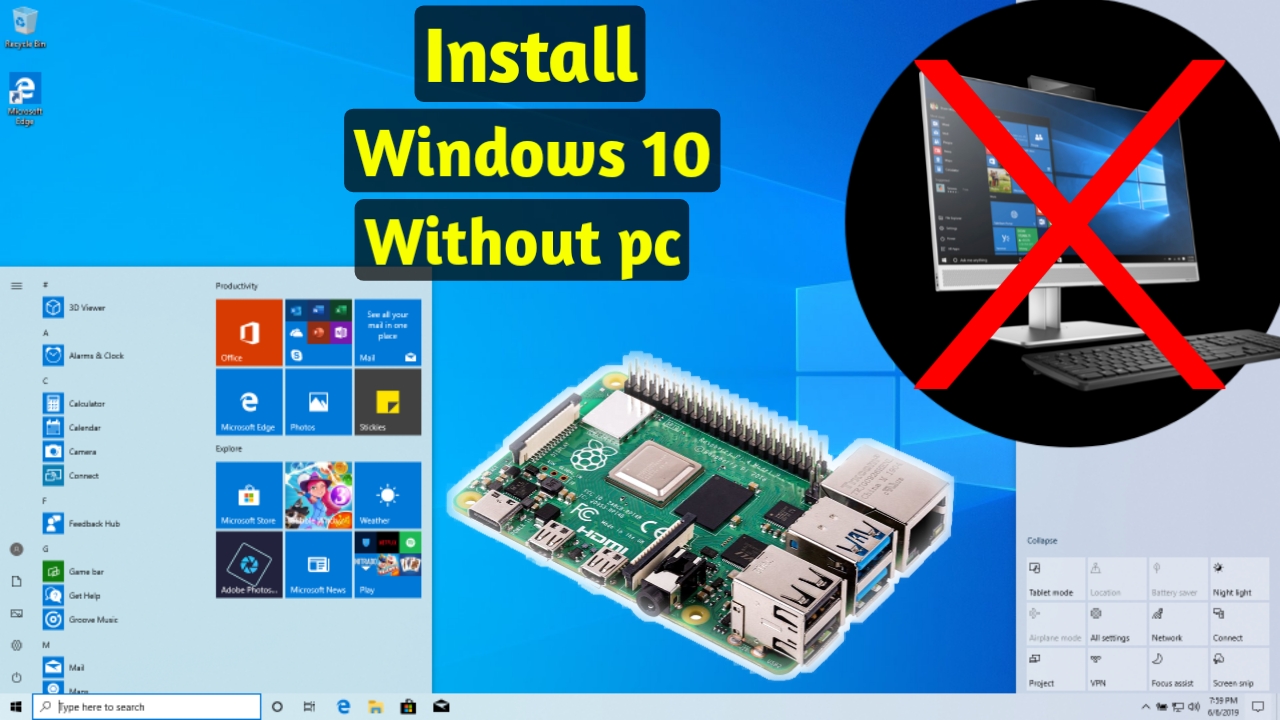 Raspberry pi Windows 10 Without Pc