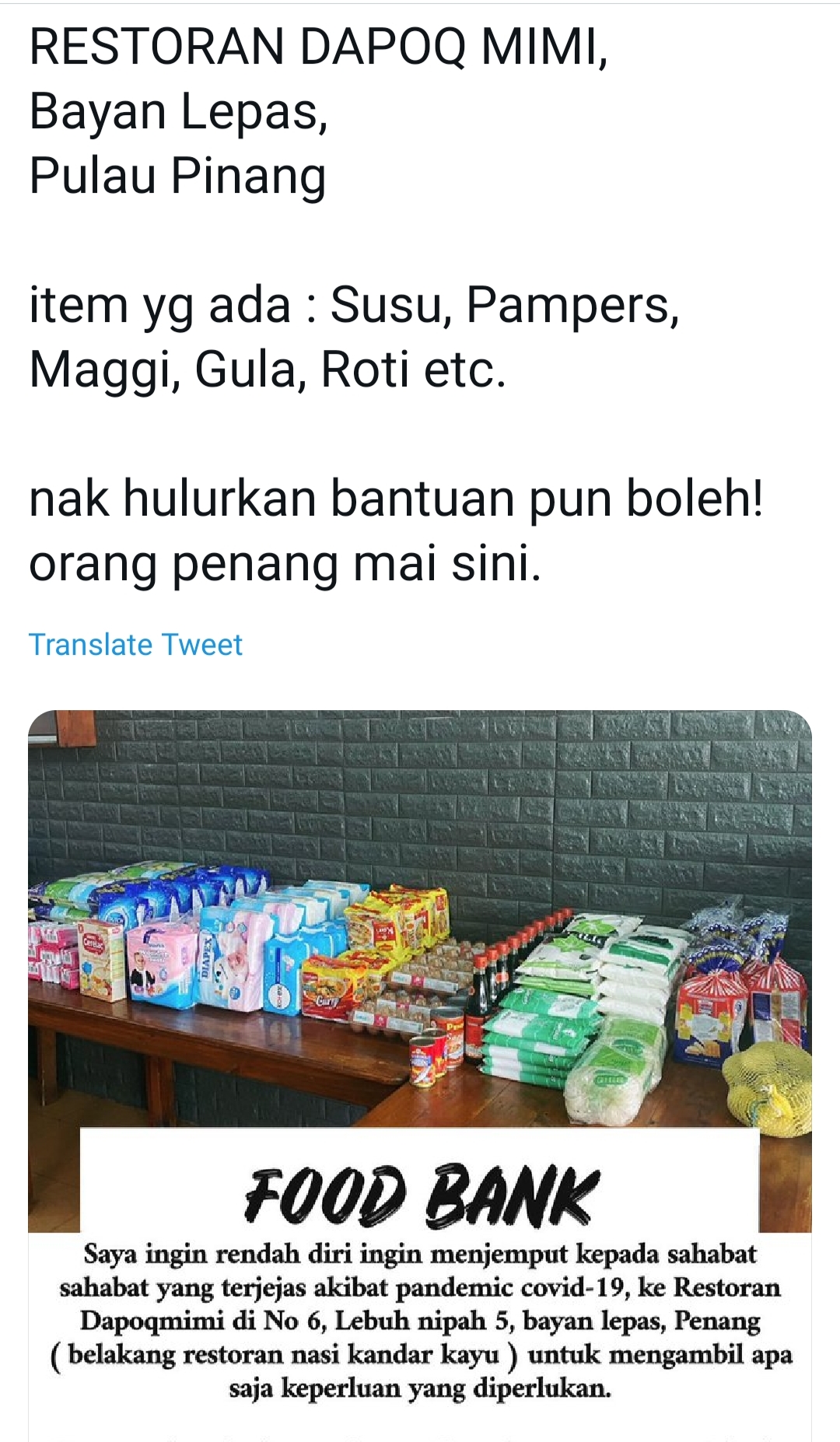 Lokasi Food Bank atau Gerobok Rezeki Berhampiran Anda # ...
