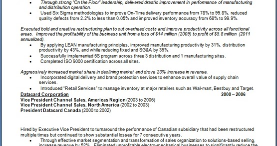 Managing Director Resume Layout Format in Word Free Download