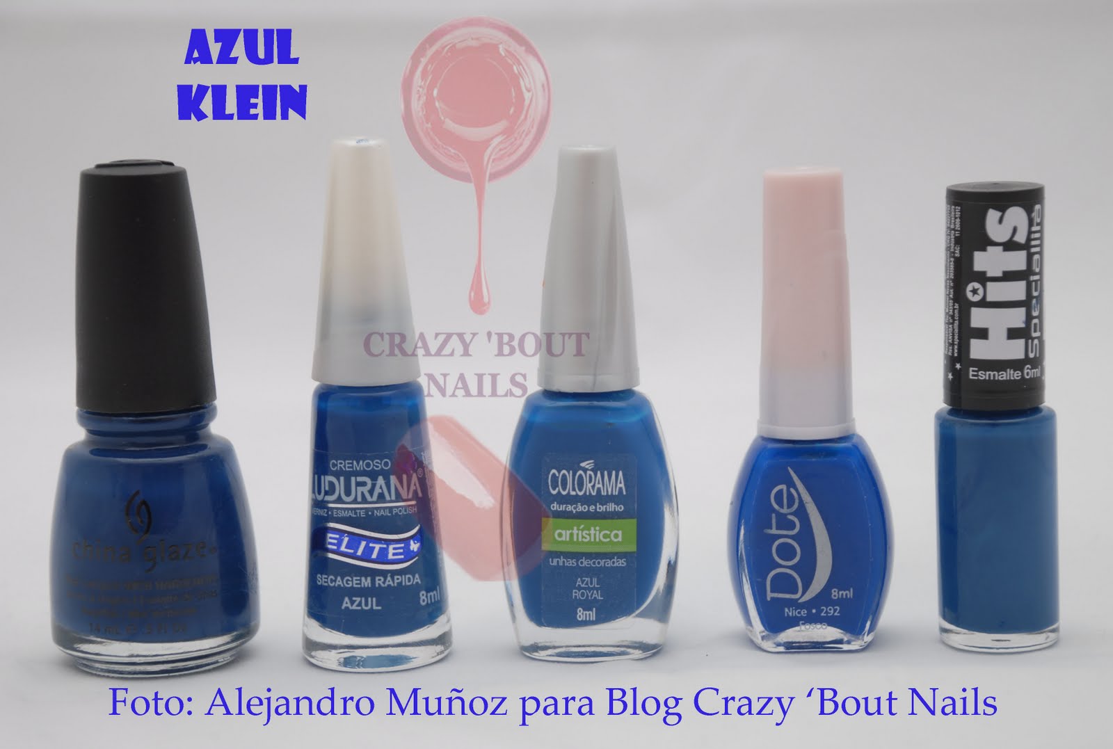 Crazy 'bout nails: TOP 5 ESMALTES AZUL KLEIN - APOSTE NA TENDÊNCIA