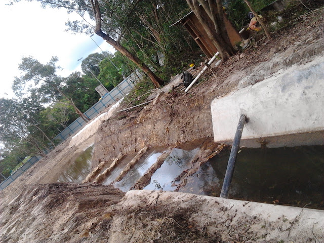 Civil Engineer Tricks: Sedimentation pond-Inlet and Outlet drain ...