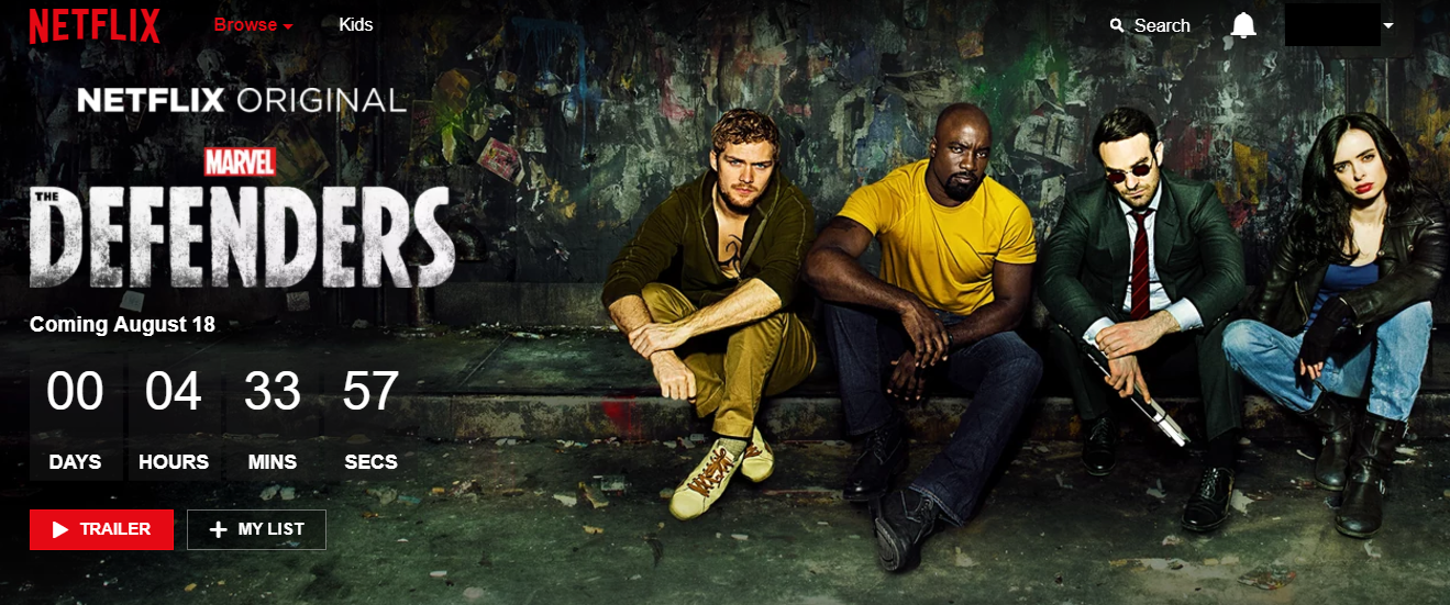 The Defenders launching today on NETFLIX