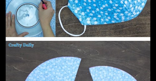 Simple DIY Fabric Face Mask Using Plate + Video - Magizan
