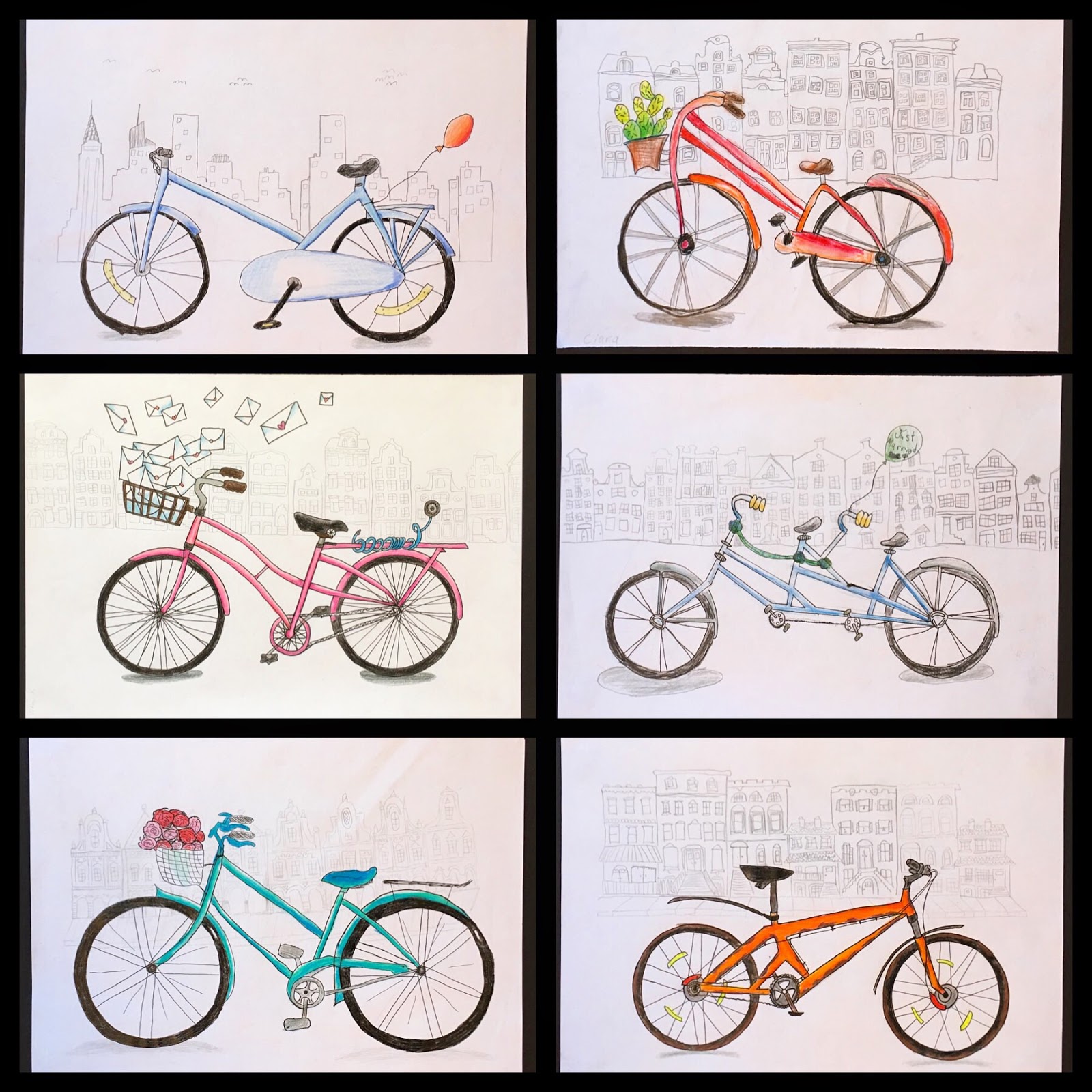 Art Room Britt: Bike Illustrations - Function, Form, Story-Telling and ...