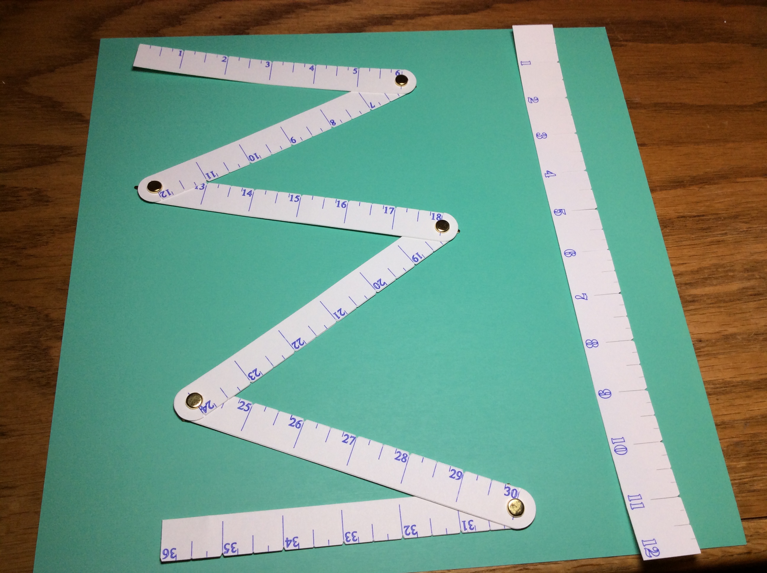Papercrafts and other fun things: A Tactile Paper Ruler and a Folding ...