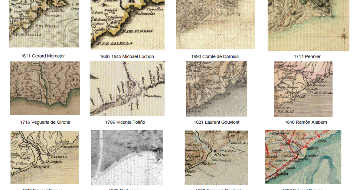 La Natura a la Baixa Tordera: Mapes hirtòrics del Delta de la Tordera ...
