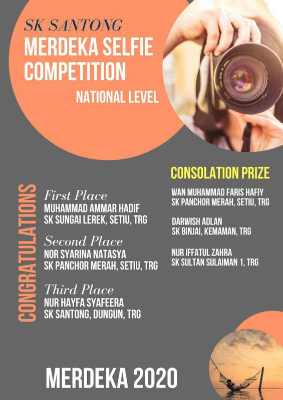 SK SANTONG SKESA: Pemenang 'Merdeka Selfie Competition' Peringkat ...