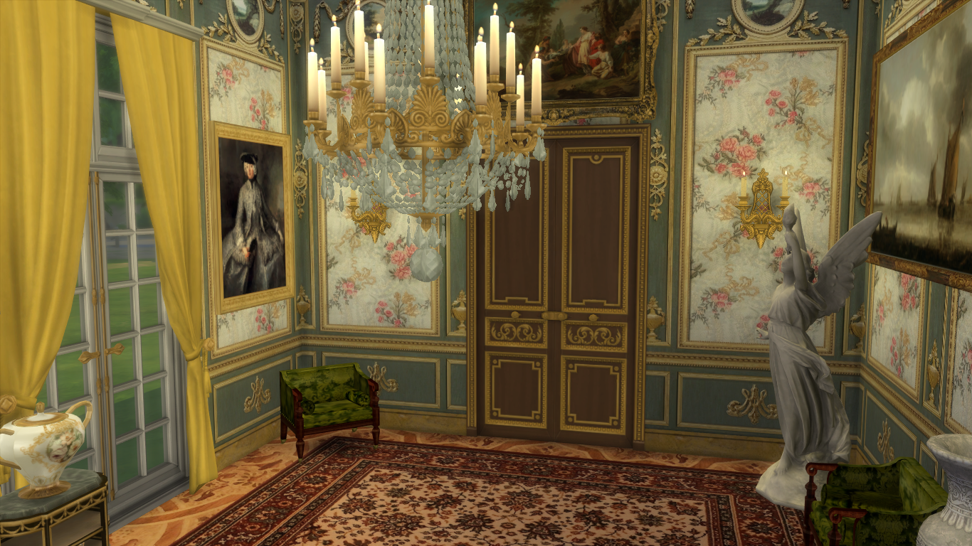Marie Antoinette Floral Walls For TS4