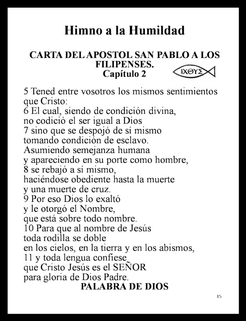 Vade Retro Satana: Himno a la Humildad