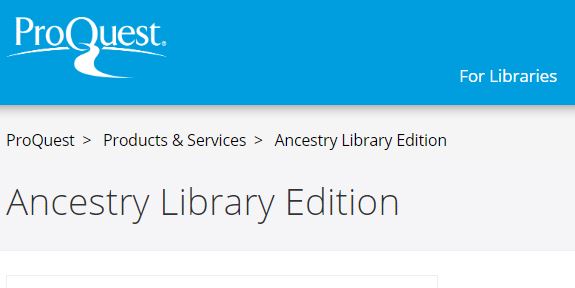 MCGG and Let's Talk...Genealogy: Ancestry.com and ProQuest Offers Temporary Remote Access of ...