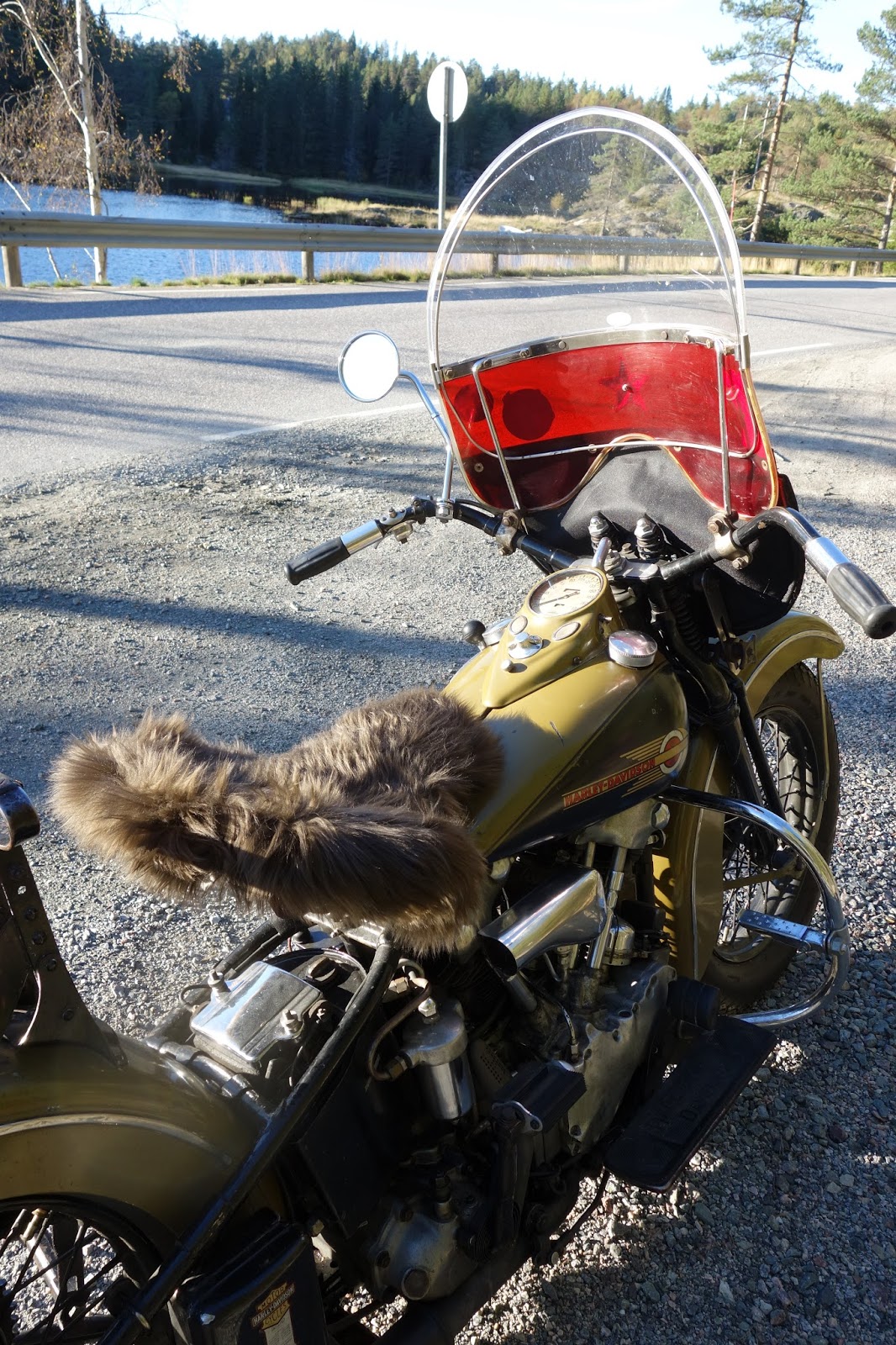 American Motorcycles Norway / Veteran-Mc.com: Fur seat cover from Trque ...